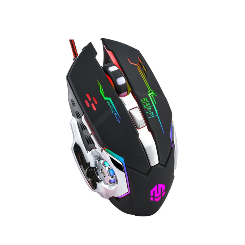 Mouse para juegos MIHUN-G416 con cable macro Led - Techline507