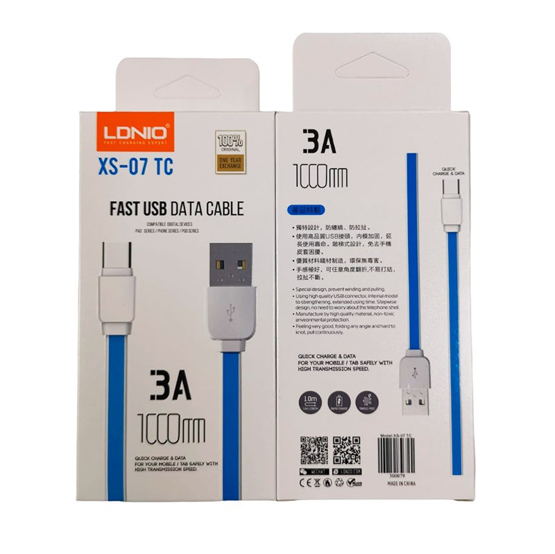 Cable carga rápido tipo c 3A 1metro – Techline507