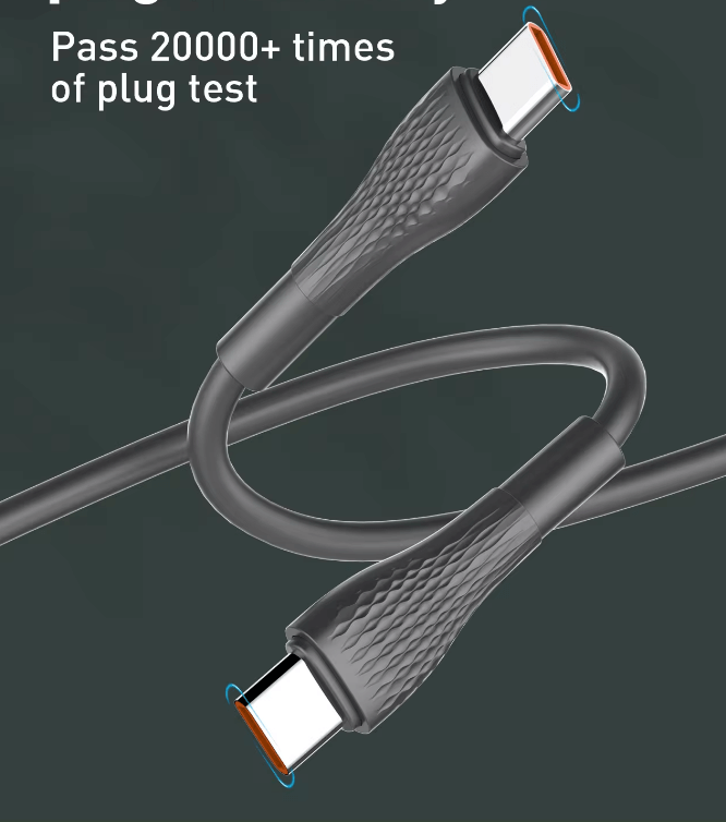 Cable usb-c a usb-c 65w 1metro – Techline507