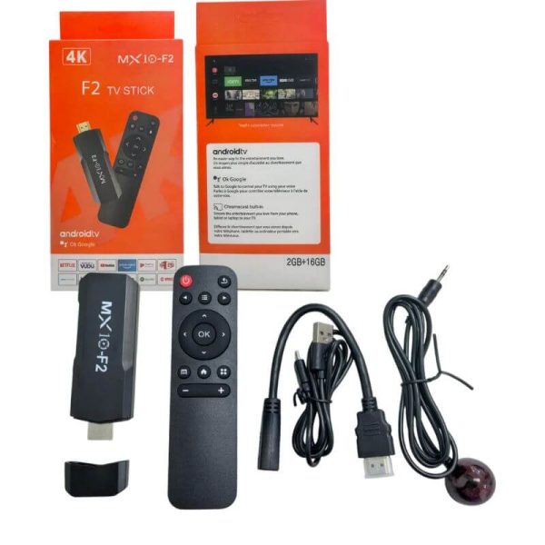 Android TV Stick 4K 2GB + 16GB - MX10-F2 - Techline507
